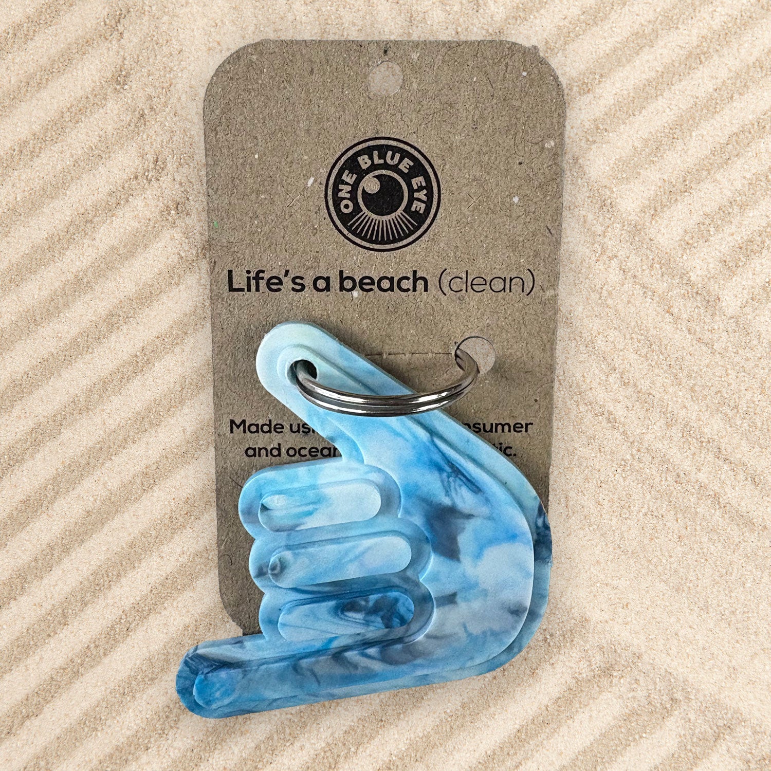 Eco-Friendly Key Rings - One Blue Eye